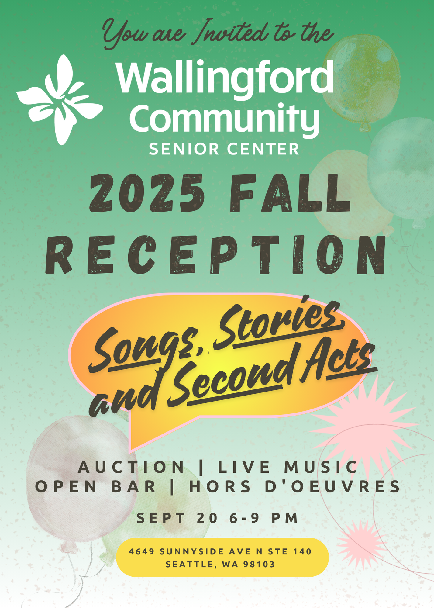 2025 Fall Reception, Sept. 20, 2025 – Wallingford Community Senior Center