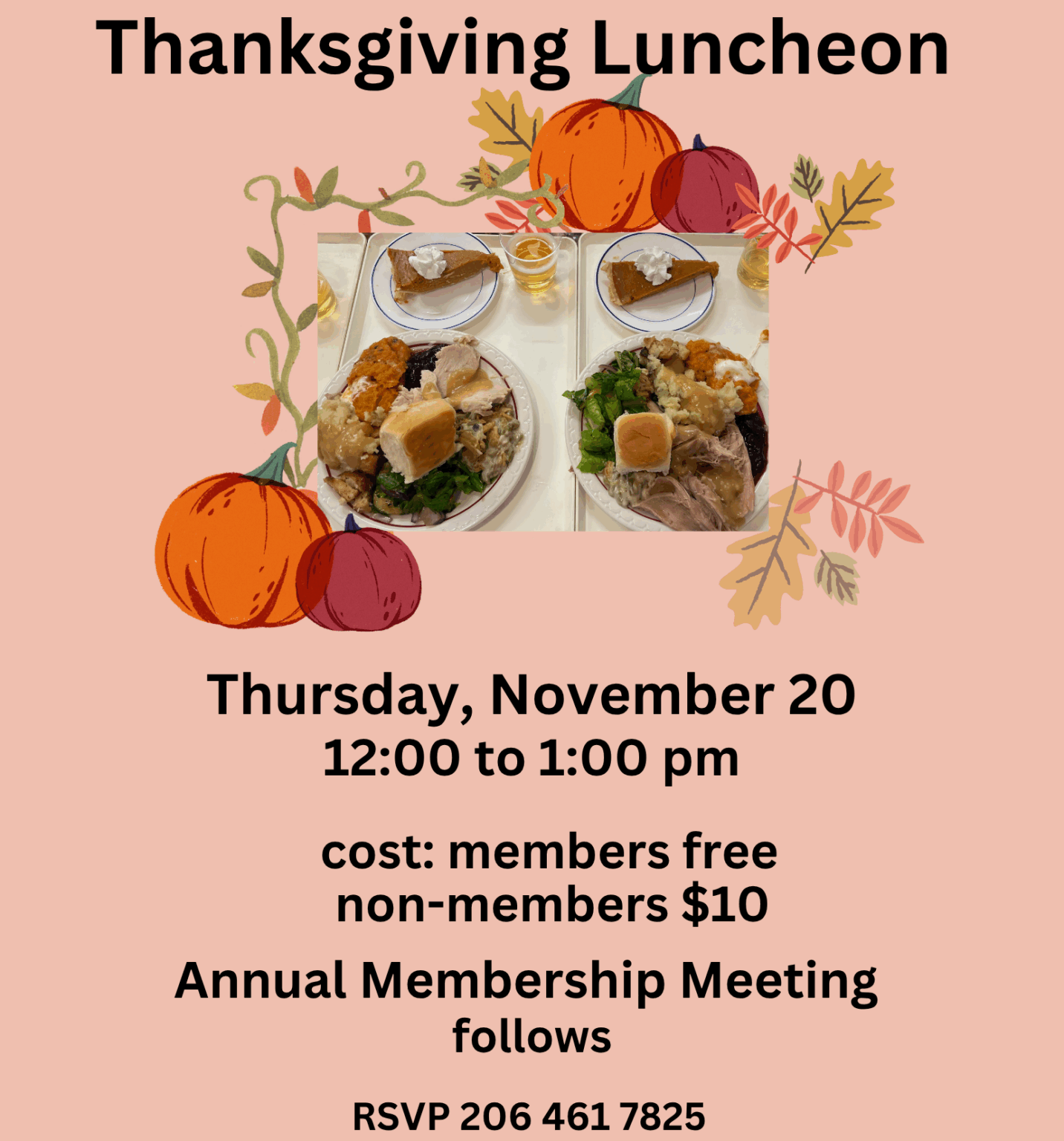 Thanksgiving Day Luncheon, Nov. 20, 2025 – Wallingford Community Senior ...